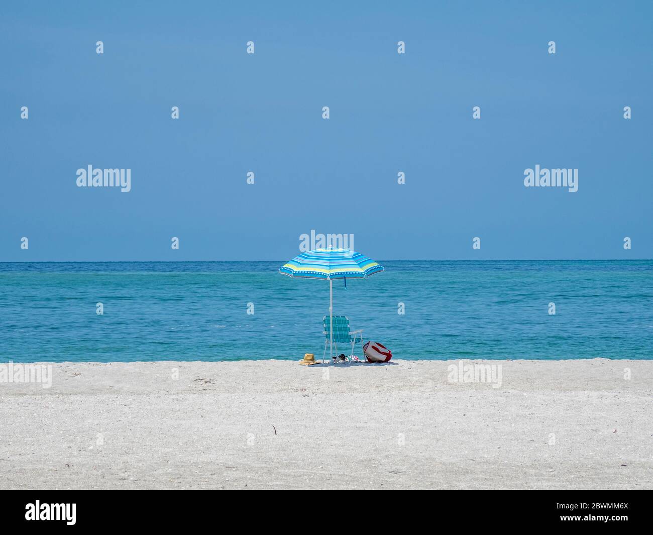 The beach in Gasparilla Island State Park on the Gulf of Mexico in ...