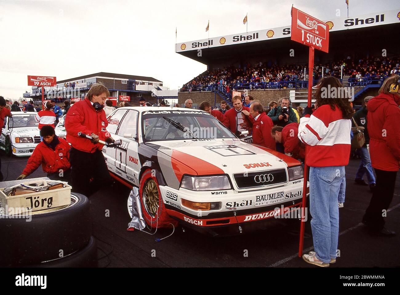 The start of the 1991 DTM race at Donnington Park UK Stock Photo - Alamy