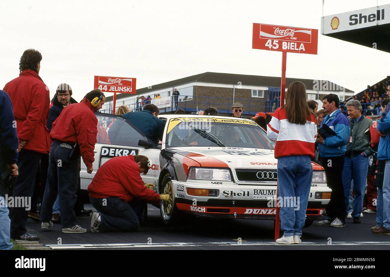 The start of the 1991 DTM race at Donnington Park UK Stock Photo - Alamy