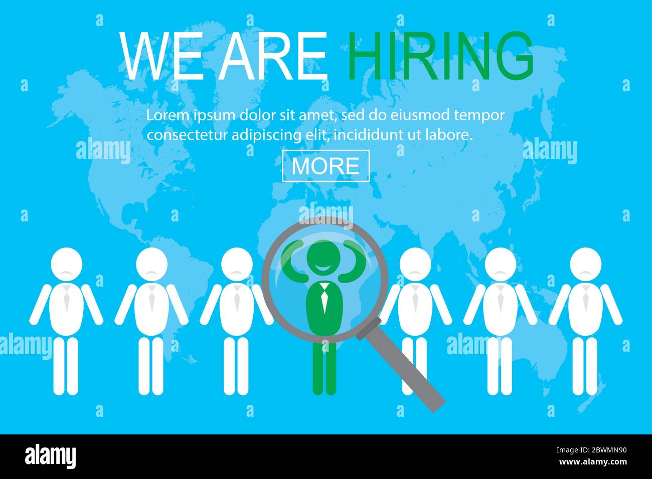 Flat candidate selection,human icon for the job vacancy,business ...