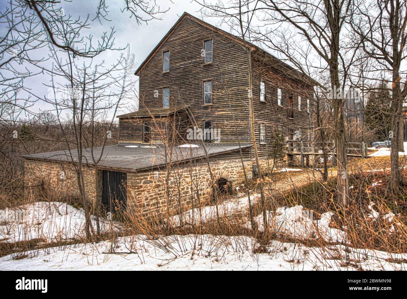 A Scene of Balls Grist Mill in Ontario, Canada Stock Photo - Alamy