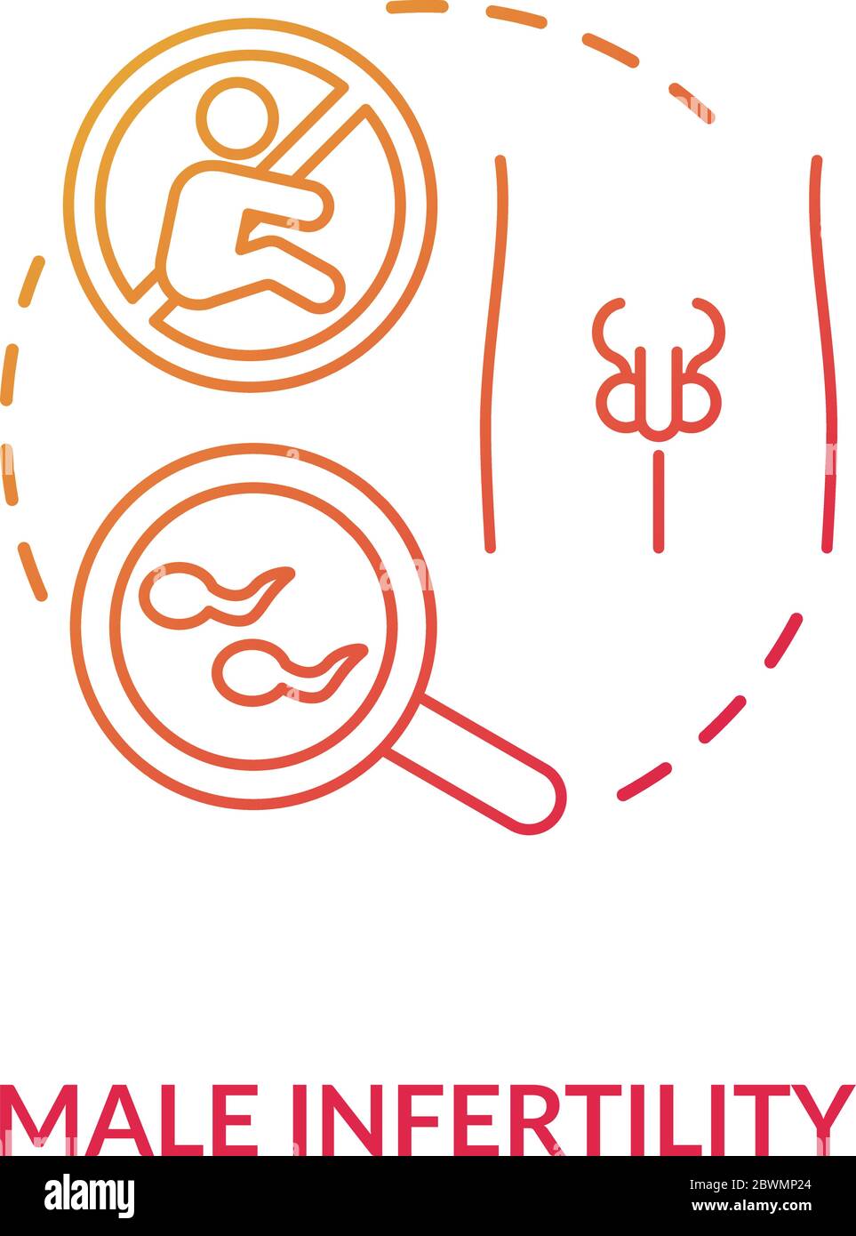 Male infertility concept icon Stock Vector Image & Art - Alamy