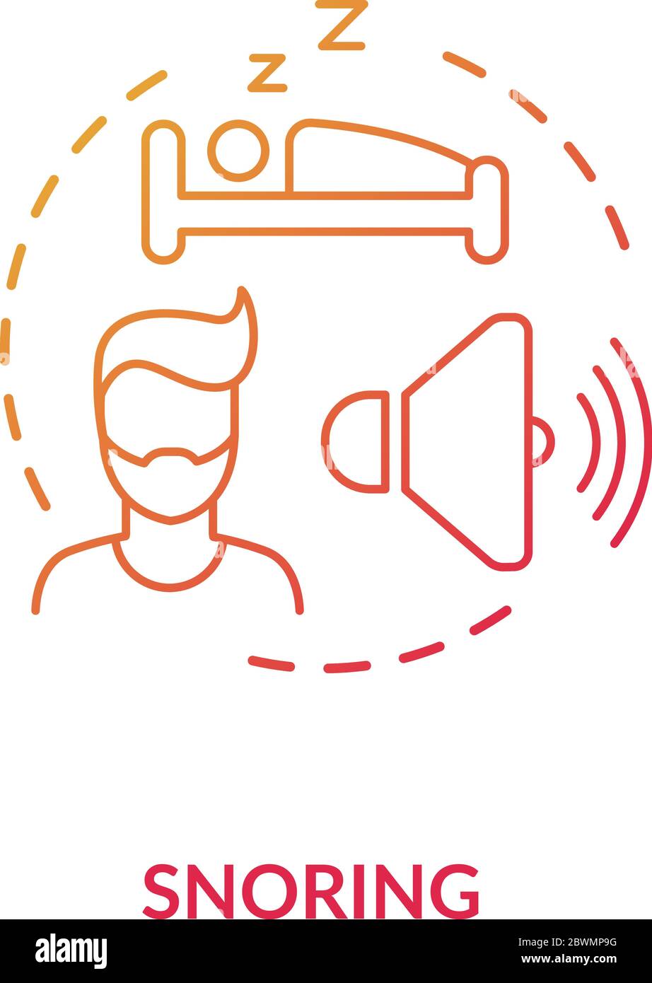 Snoring illustration hi-res stock photography and images - Alamy