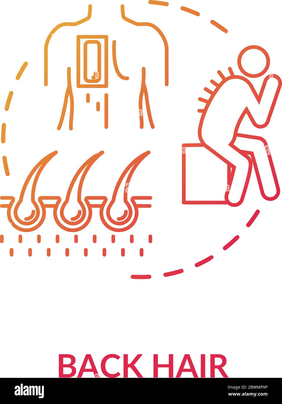 Healthcare problem concept hair Cut Out Stock Images & Pictures - Alamy