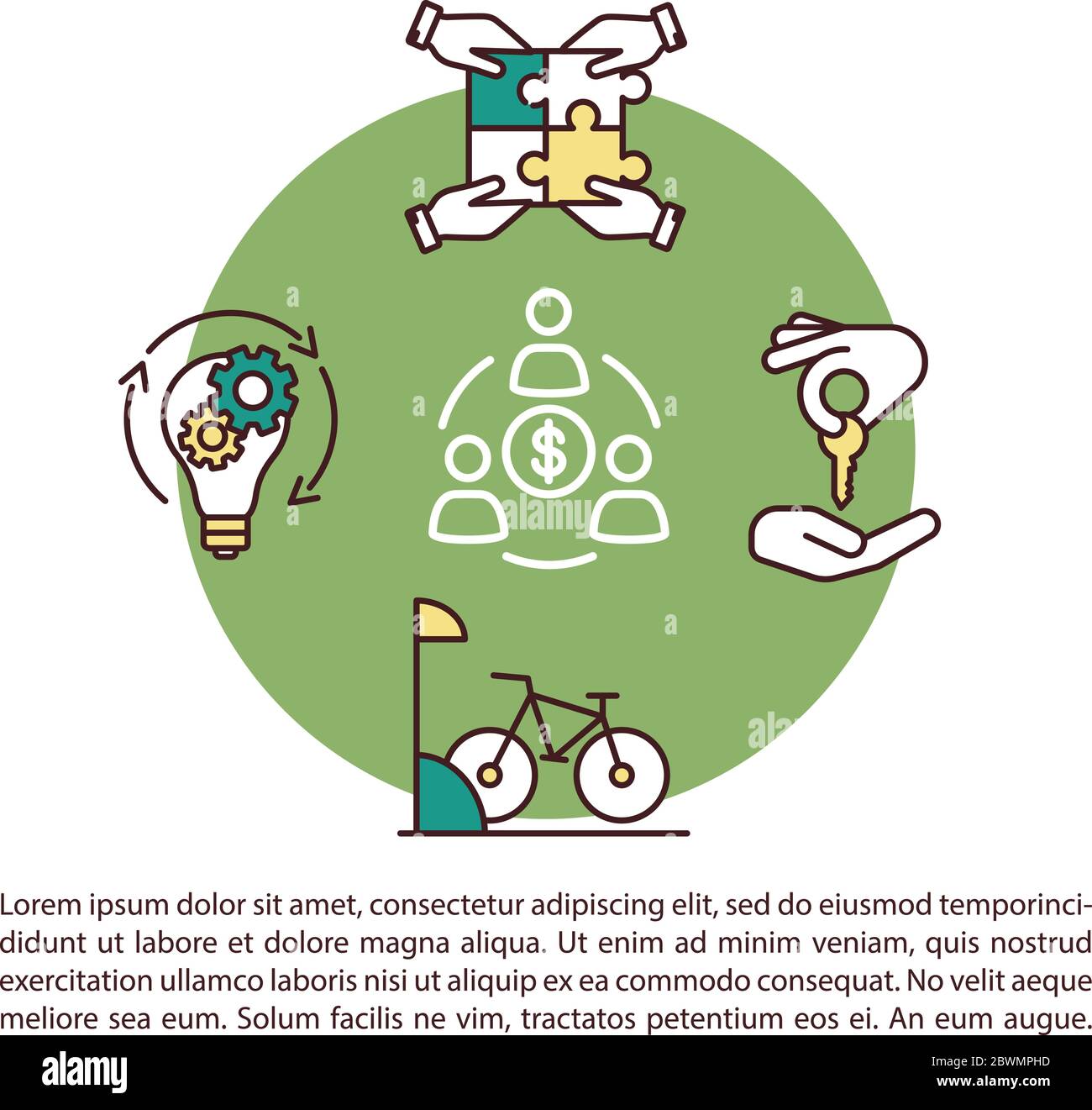 Peer to peer lending background Stock Vector Images - Alamy