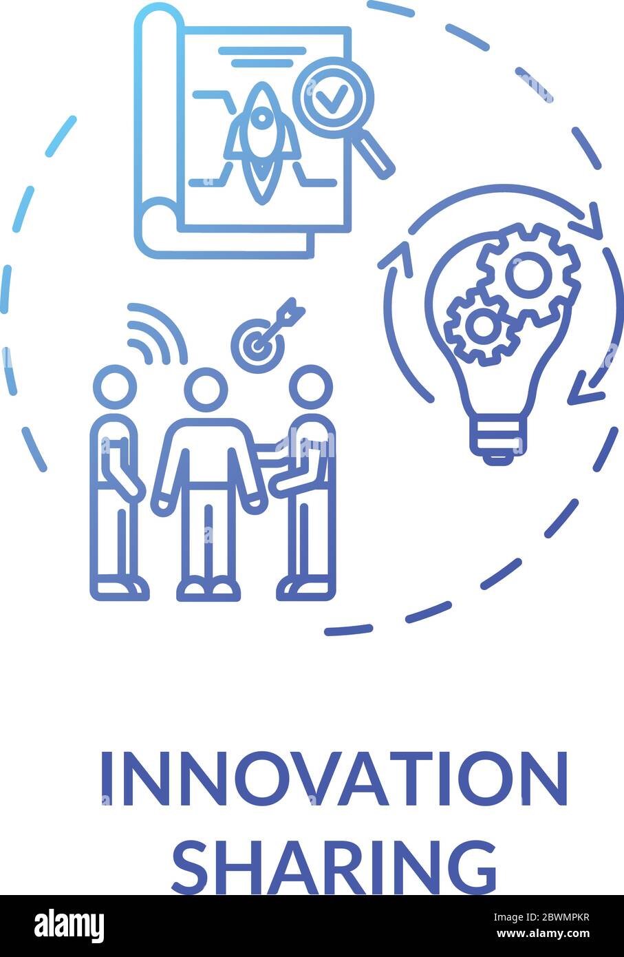 Innovation sharing blue gradient concept icon Stock Vector Image & Art ... Innovation sharing blue gradient concept icon Stock Vector Image & Art ...