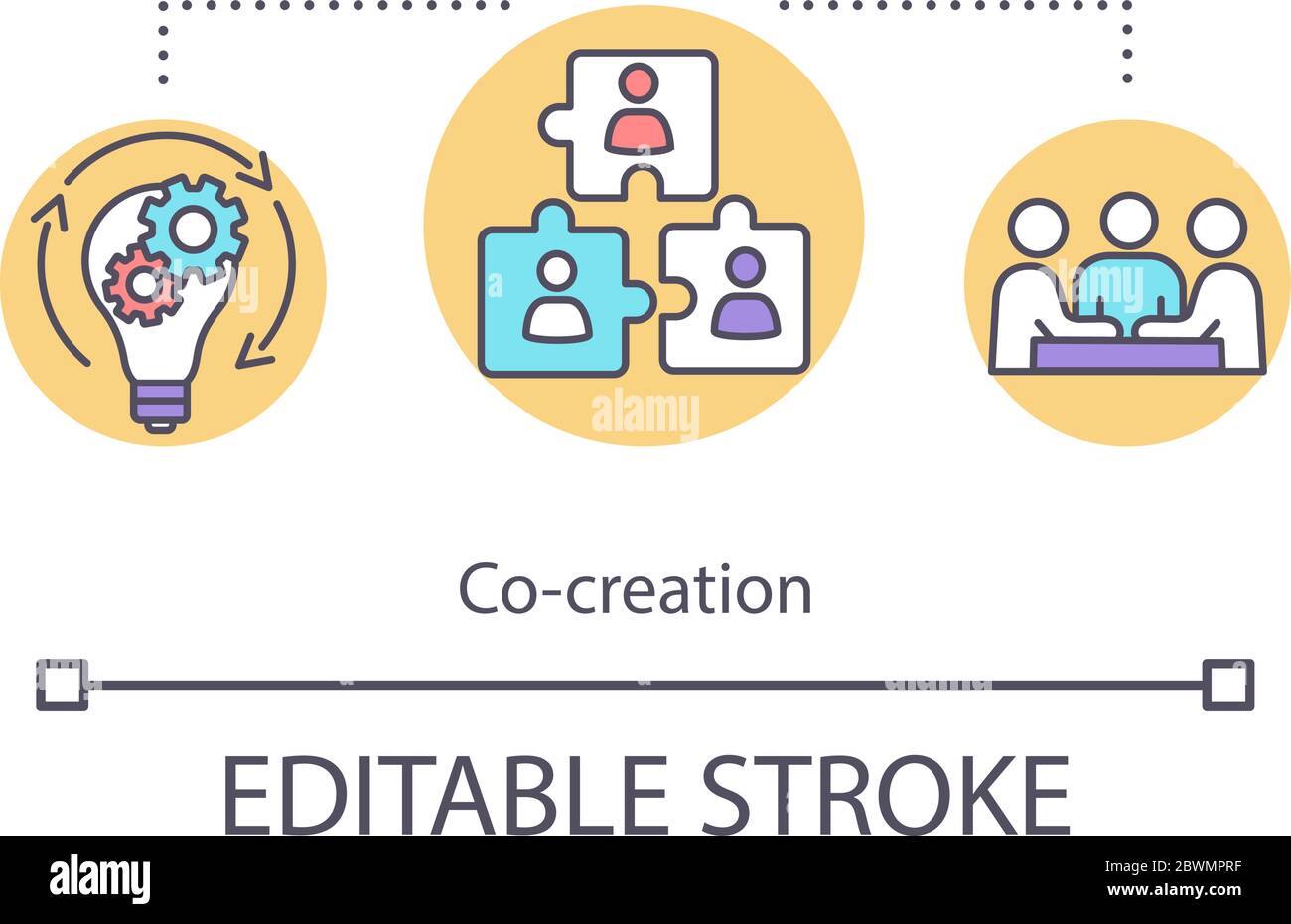 Co creation concept icon Stock Vector Image & Art - Alamy