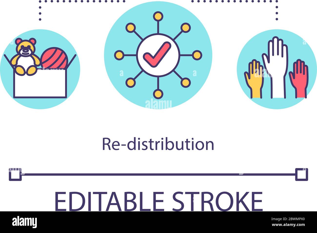 Re distribution concept icon Stock Vector Image & Art - Alamy