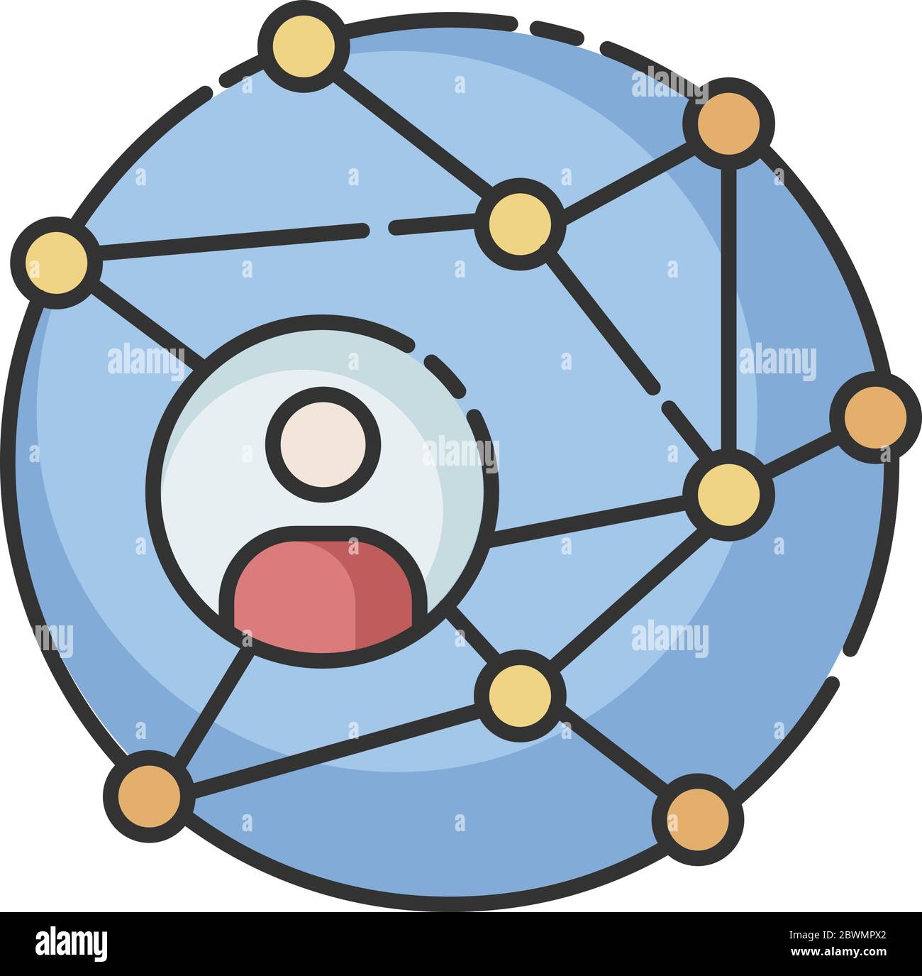 Networking RGB color icon Stock Vector Image & Art - Alamy
