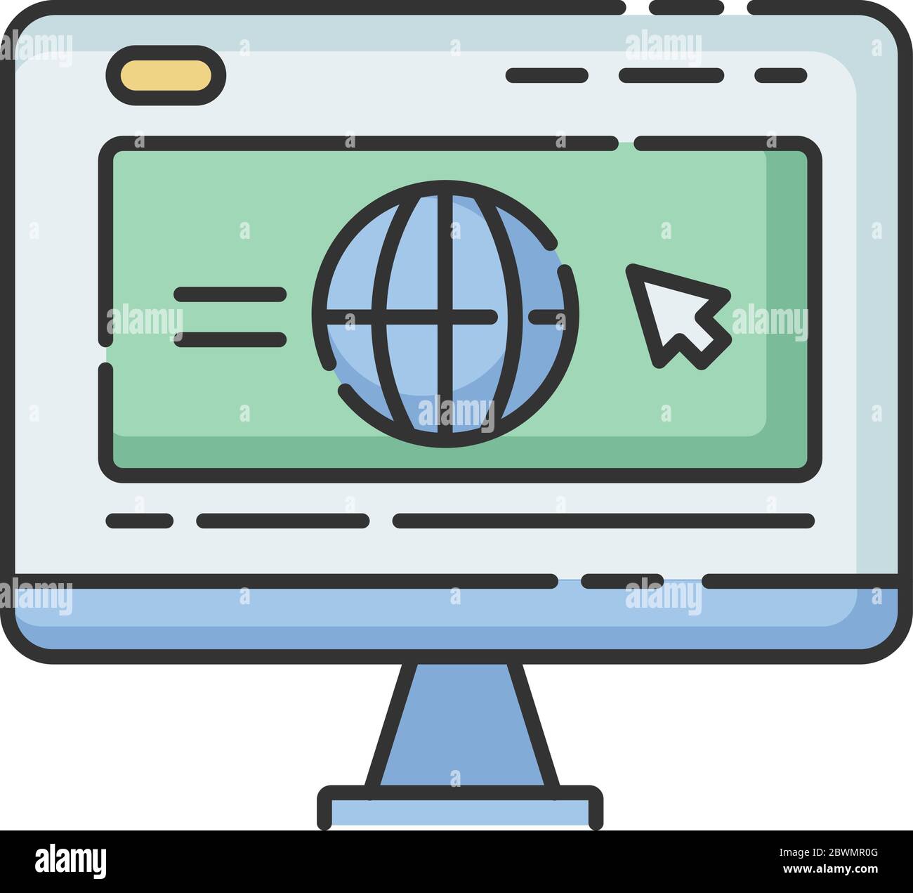 Corporate website RGB color icon Stock Vector Image & Art - Alamy