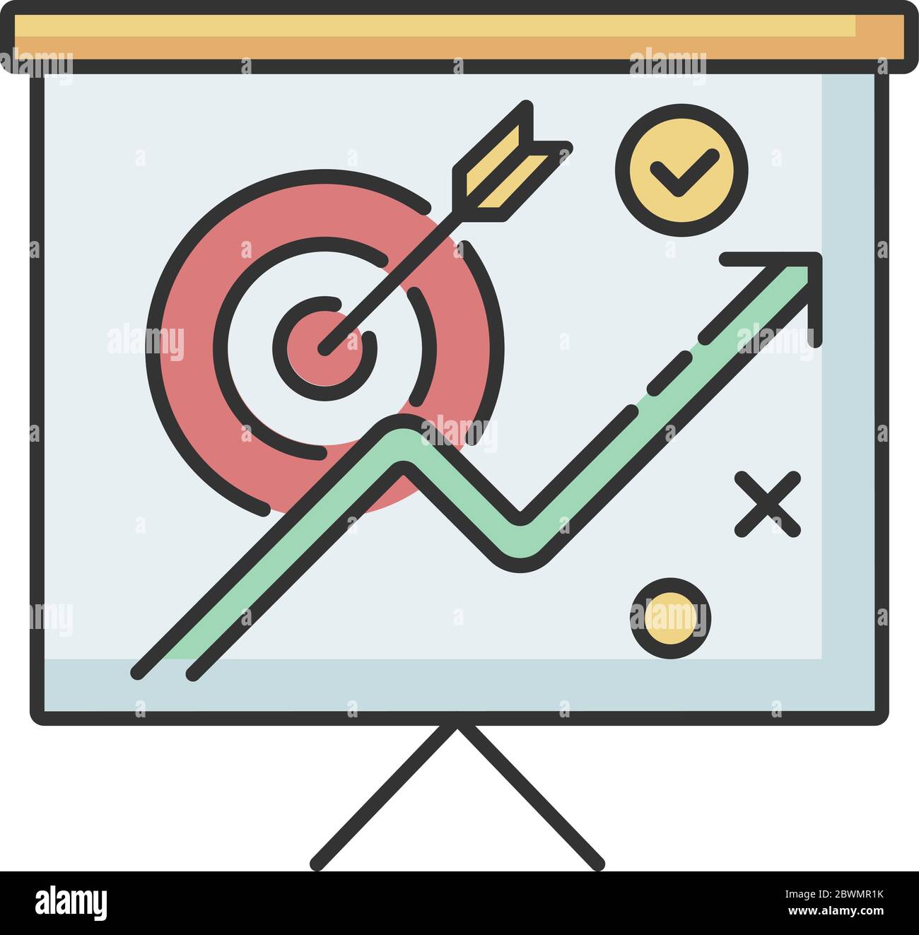 Marketing strategy RGB color icon Stock Vector Image & Art - Alamy