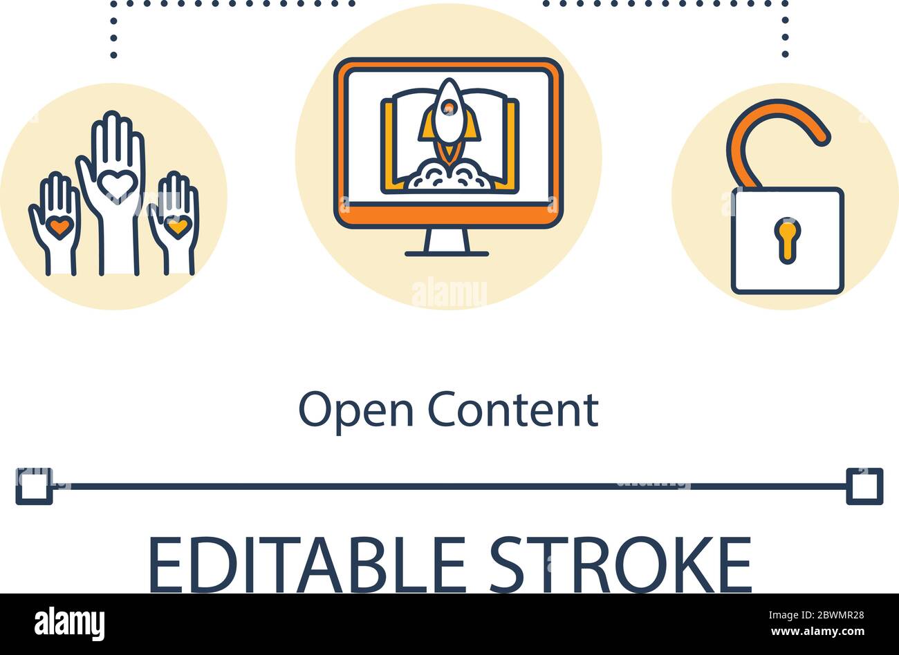 Open content concept icon Stock Vector Image & Art - Alamy