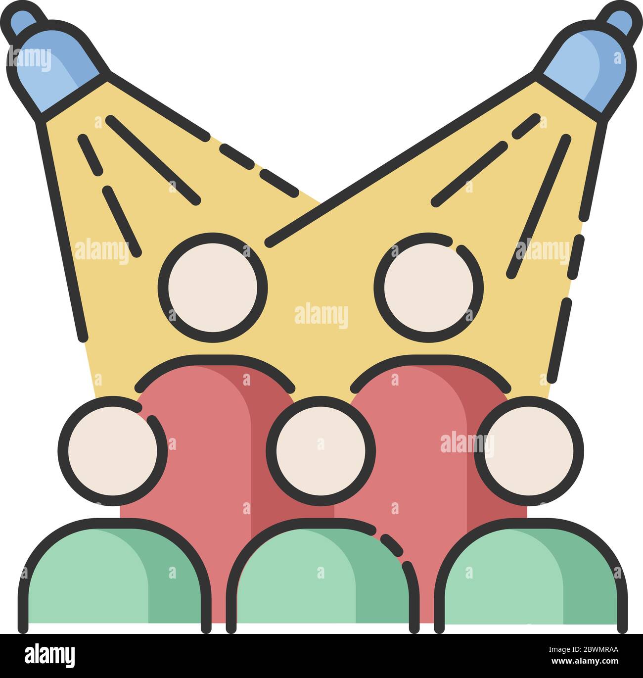 Public event RGB color icon Stock Vector Image & Art - Alamy