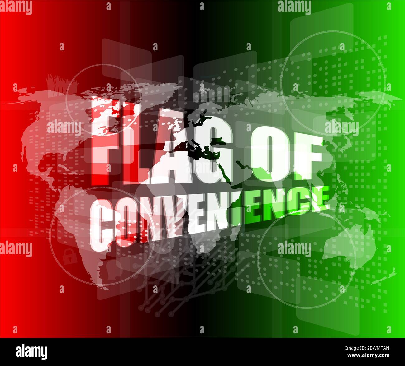 flag of convenience word on digital touch screen Stock Photo - Alamy