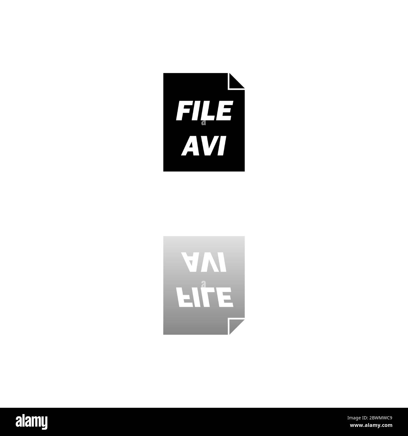 Avi format vector vectors Stock Vector Images - Alamy