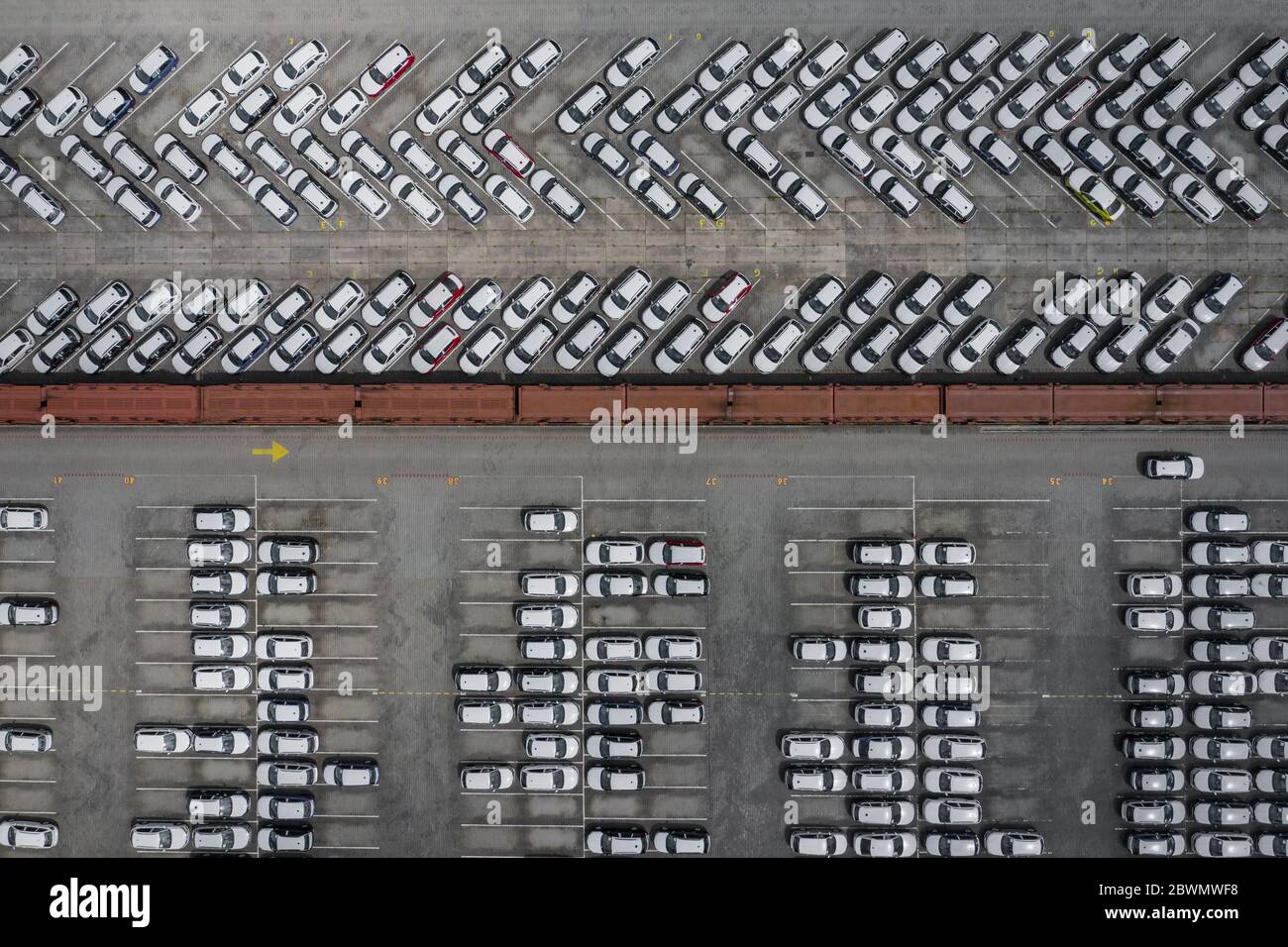 Car dealership aerial hi-res stock photography and images - Alamy
