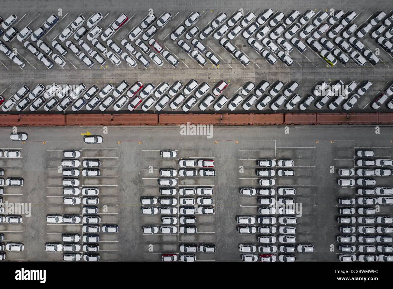 Car dealership aerial hi-res stock photography and images - Alamy