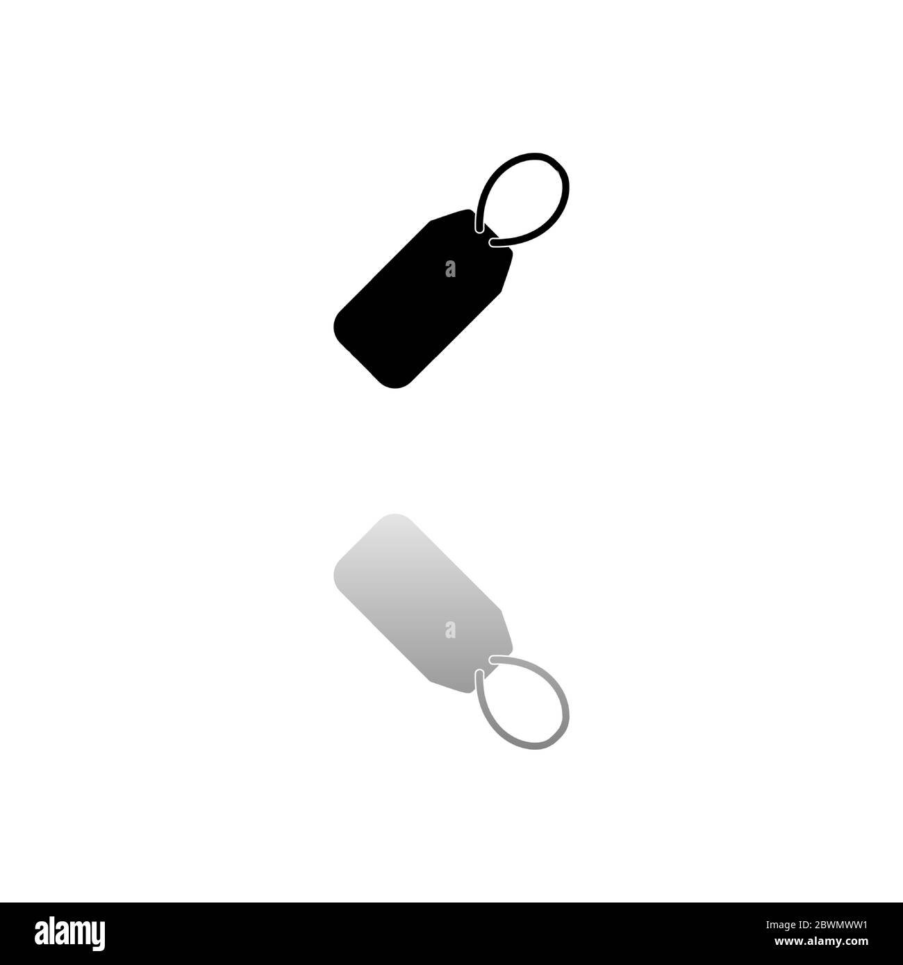 Price tag. Black symbol on white background. Simple illustration. Flat ...