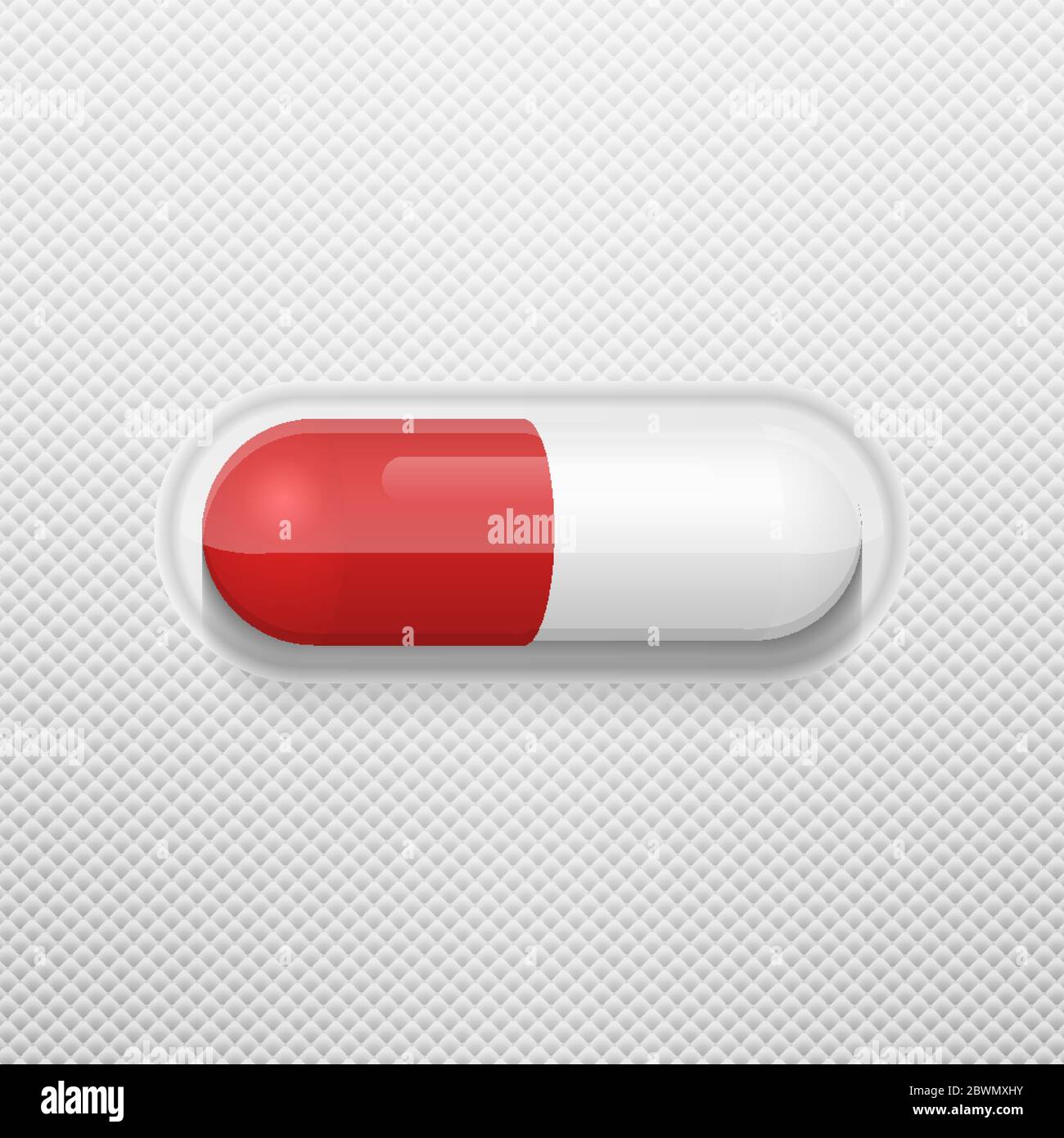 Vector pill in blister pack. Medical background Stock Vector Image ...