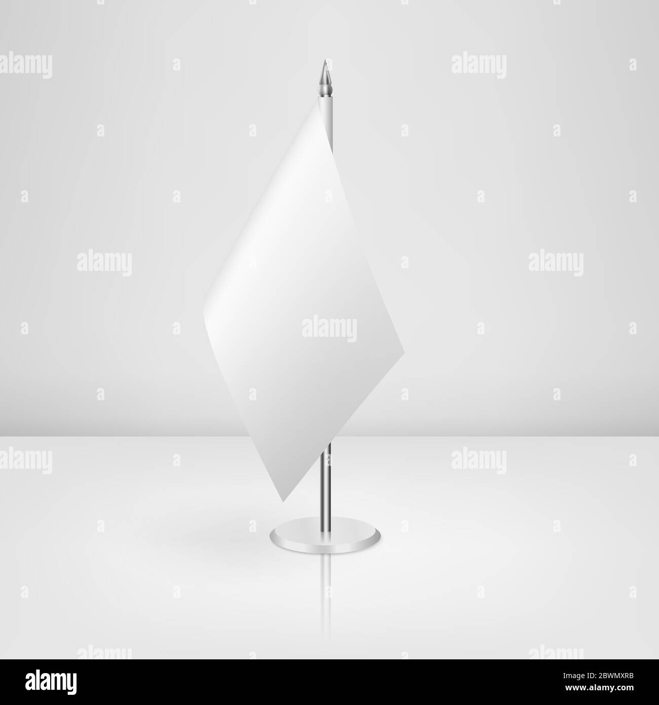 Vector small table flag template with reflection Stock Vector Image ...