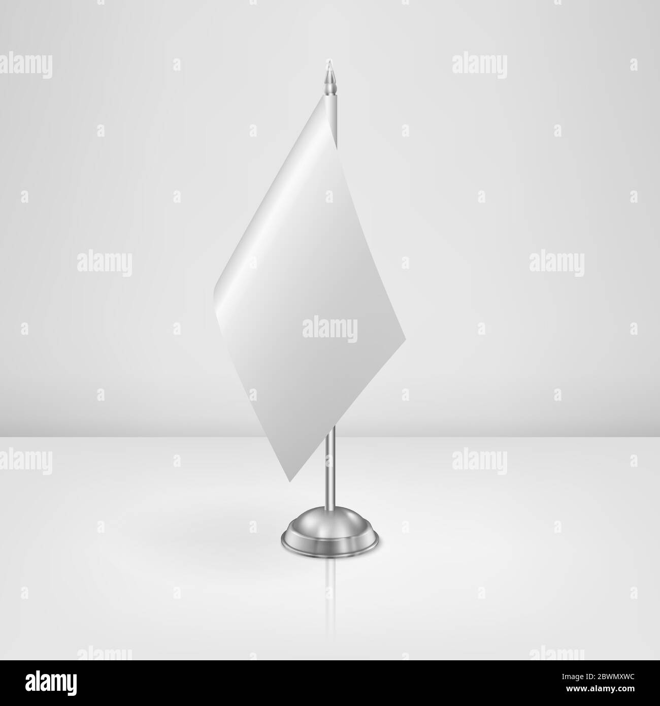 Vector small table flag template with reflection Stock Vector Image ...