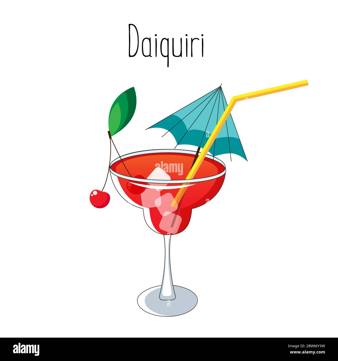 Daiquiri rum Stock Vector Images - Alamy