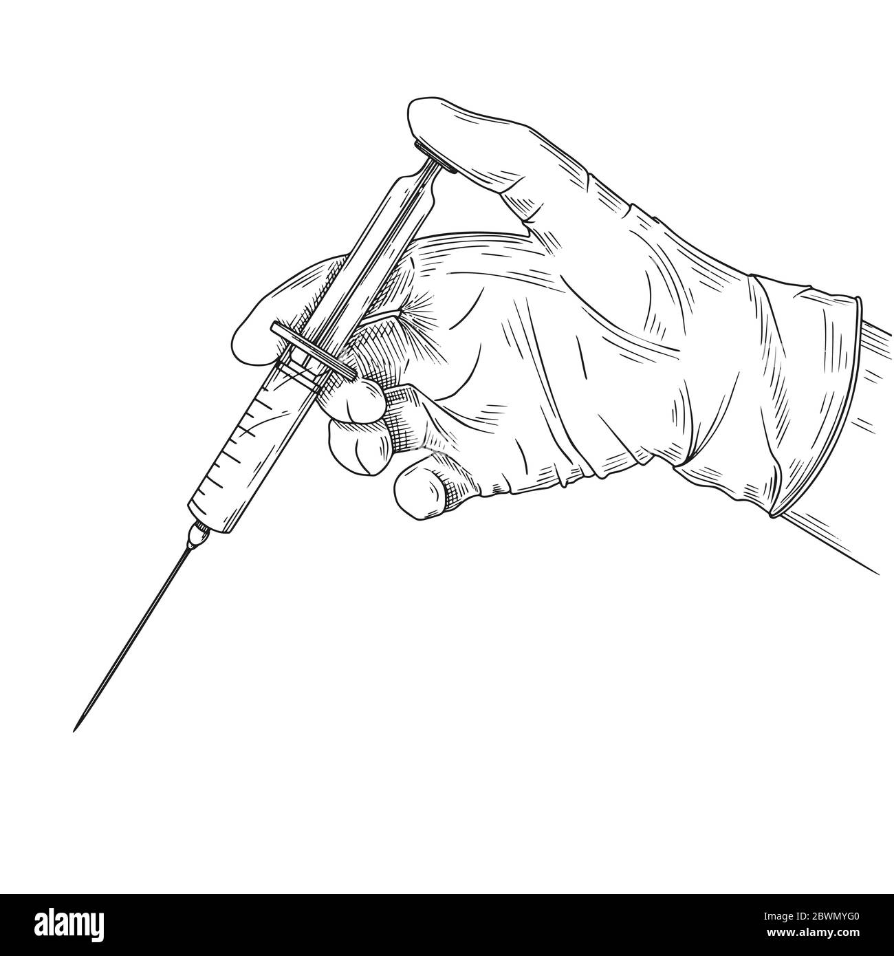 Doctor or scientist hands in latex gloves. Hands in sterile gloves ...