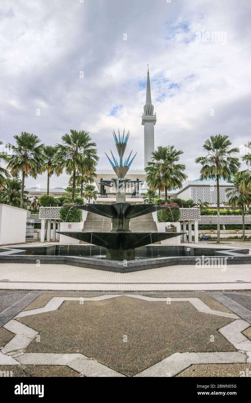 National Mosque Masjid Negara in Kuala Lumpur, Malaysia at summer day ...