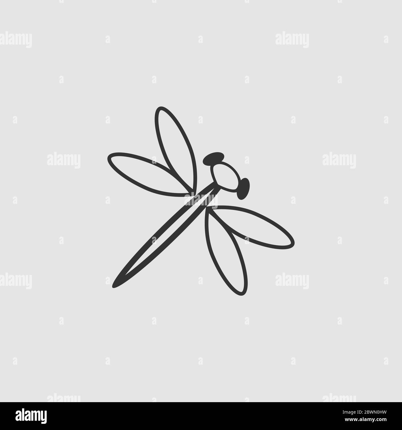 Dragonfly black background Stock Vector Images - Alamy