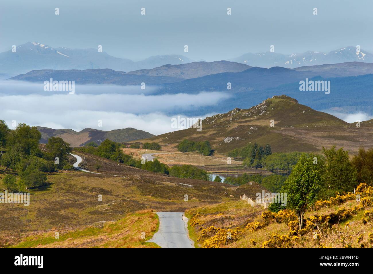 GENERAL WADE'S MILITARY ROAD ON THE SOUTH SIDE OF LOCH NESS SCOTLAND ...