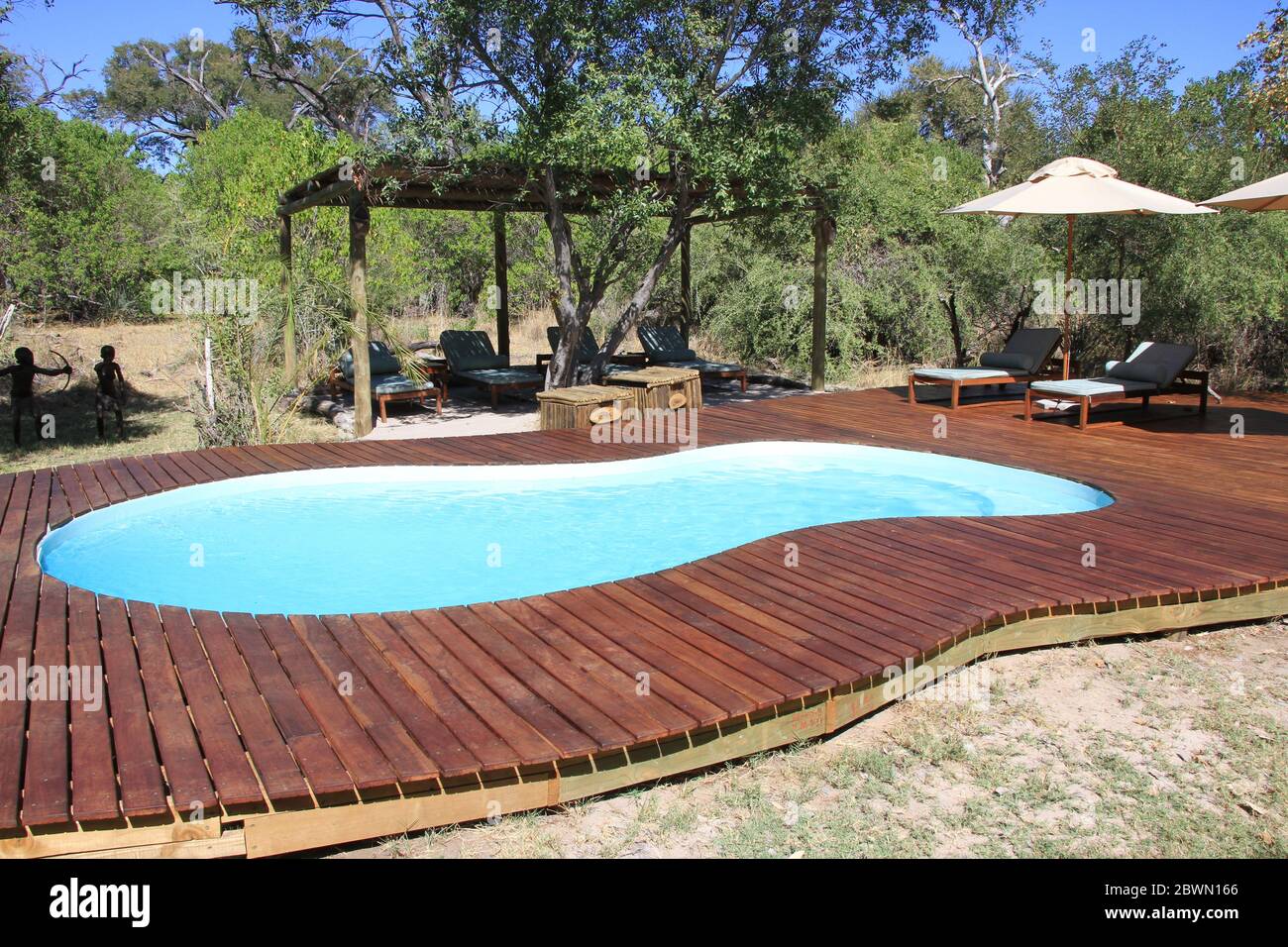 Safari camp life Stock Photo - Alamy