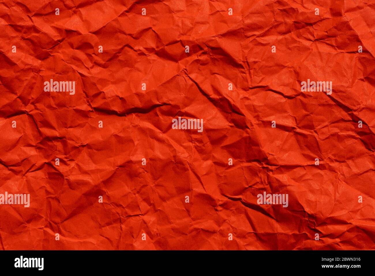 Sheet of red crumpled paper useful as a background. Paper surface Stock ...