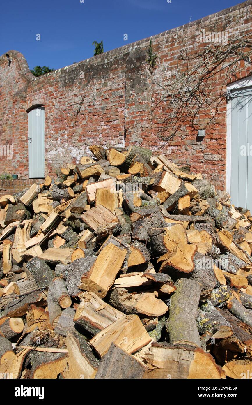 Log pile garden hi-res stock photography and images - Alamy