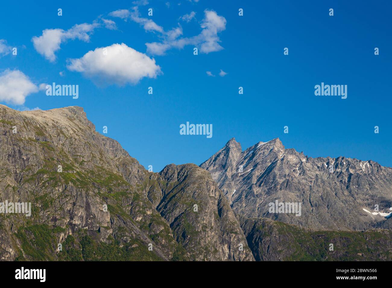 Beautiful landscapes of Romsdal mountains, and Romsdalen valley Stock ...