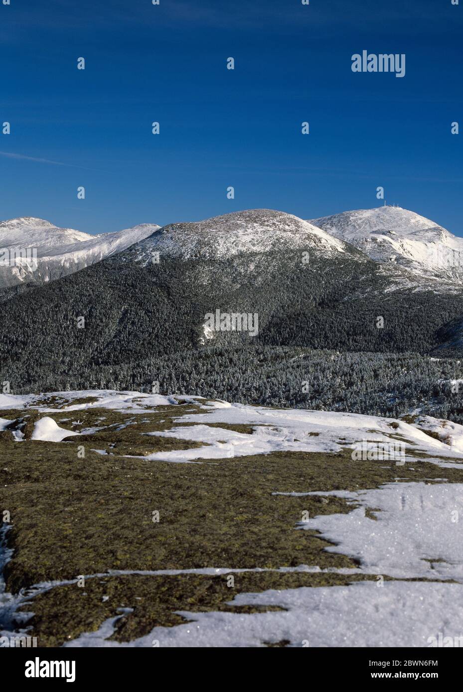 Mount Eisenhower (center); Mount Washington (behind right) and Mount ...