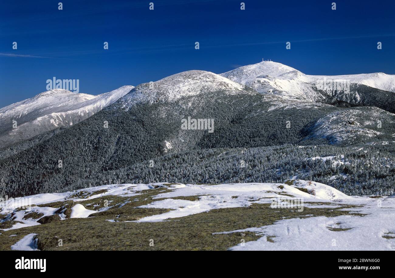 Mount Eisenhower (center); Mount Washington (behind right) and Mount ...