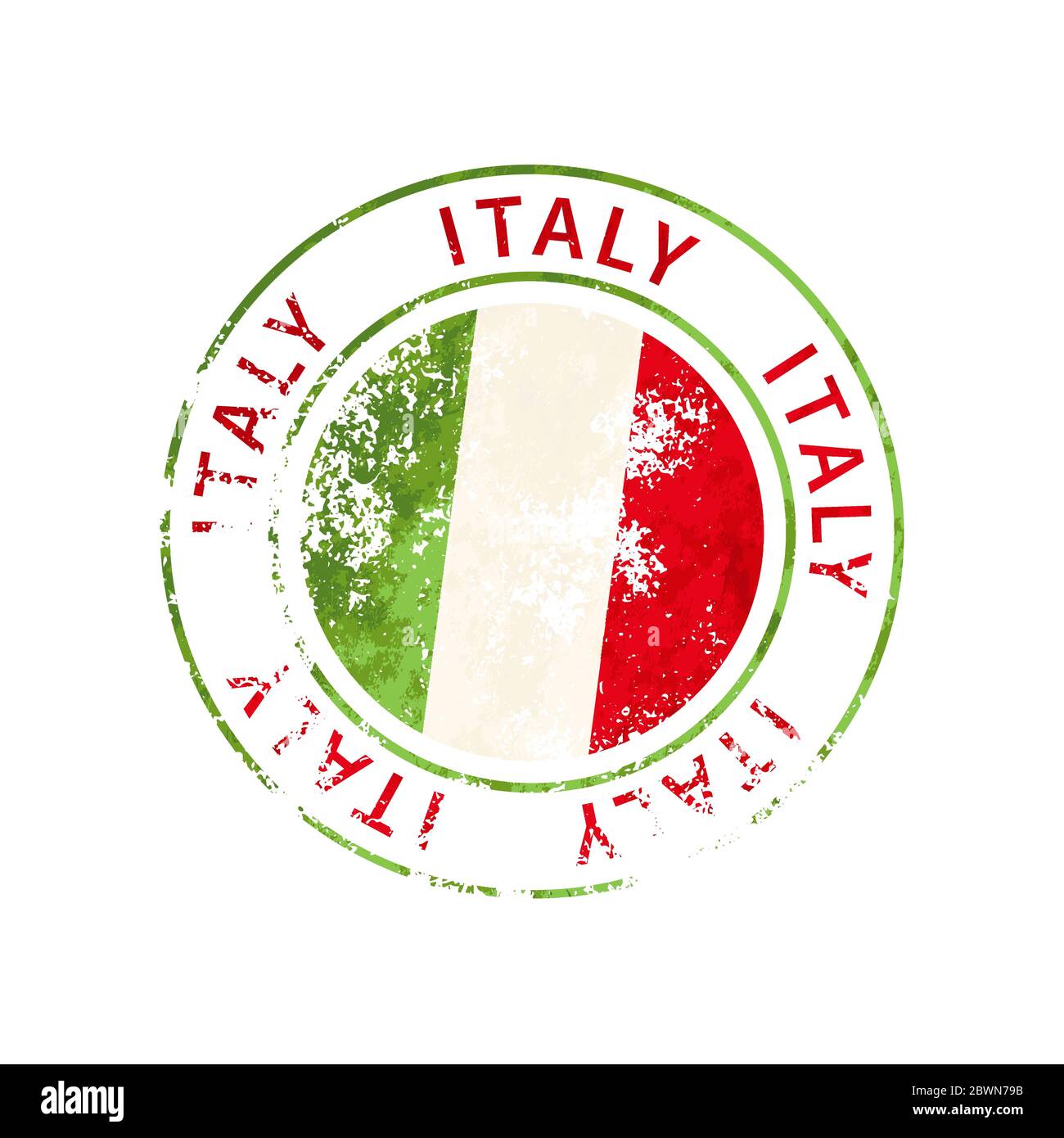 Vintage map of italy Cut Out Stock Images & Pictures - Alamy