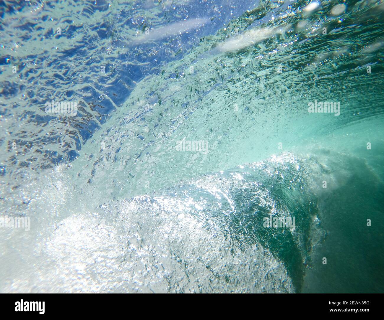 Clean waves breaking in Jersey surf Stock Photo - Alamy