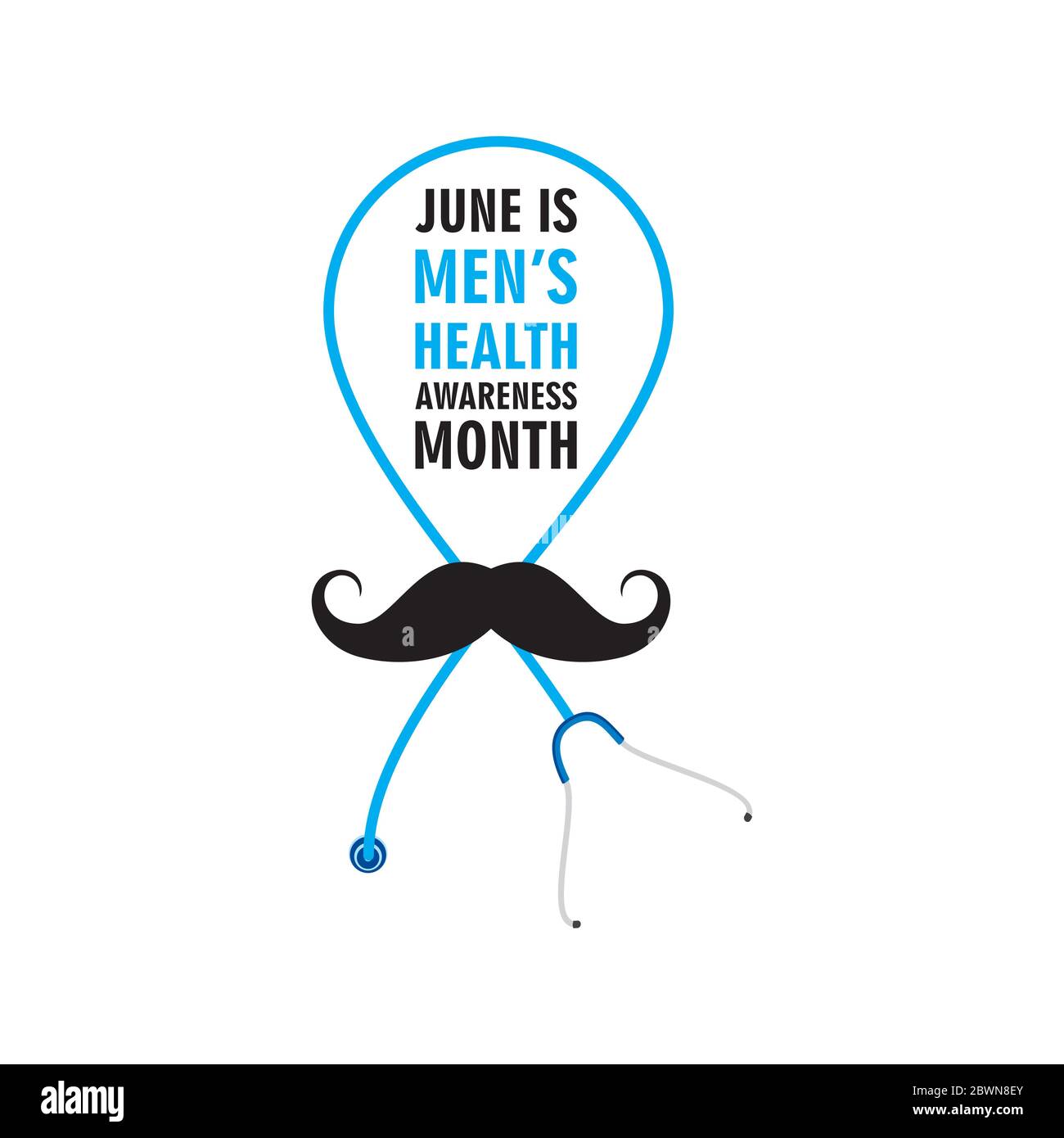 national men's health awareness month celebrate in june, poster or ...