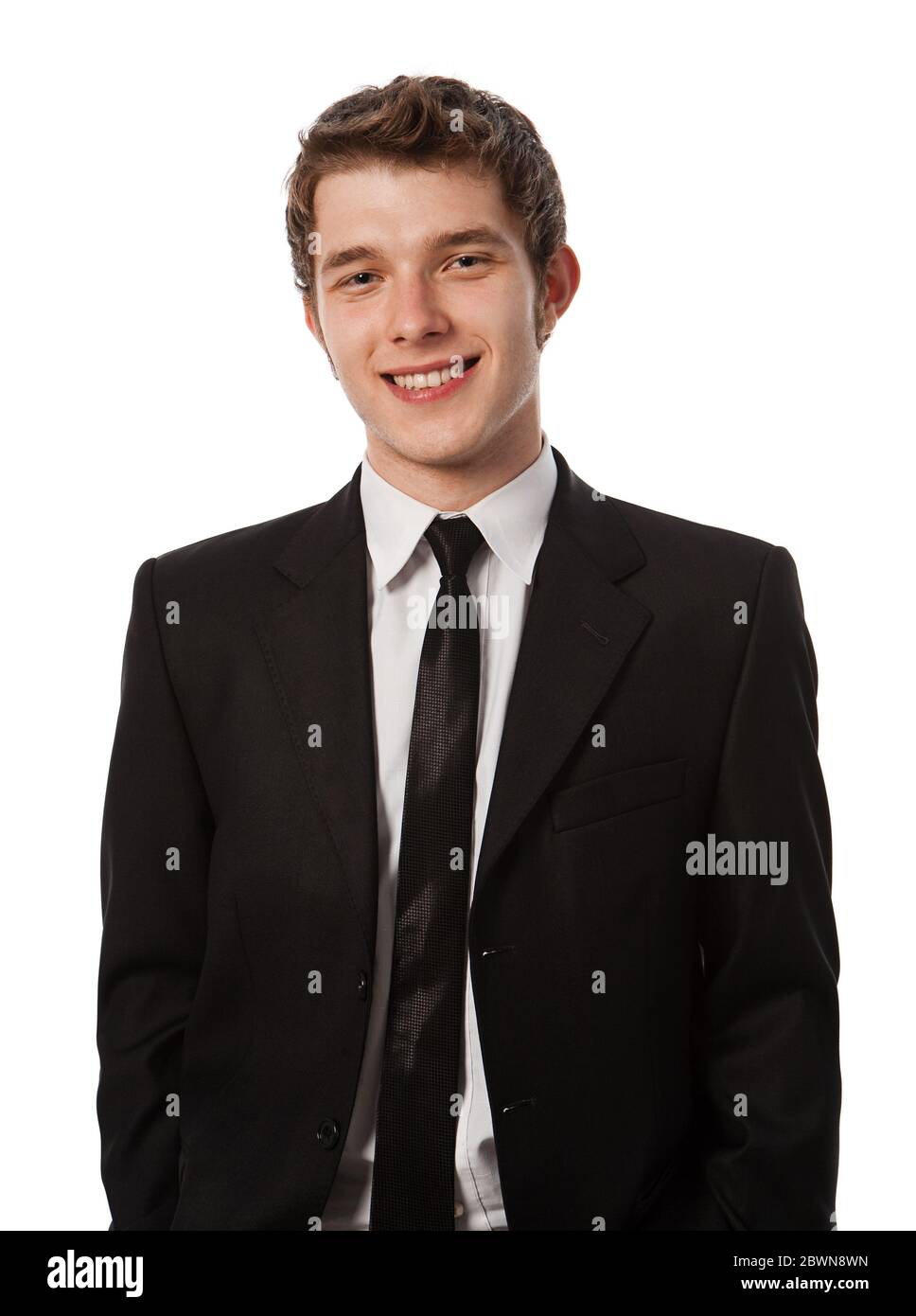 Very satisfied man in a tuxedo Stock Photo - Alamy