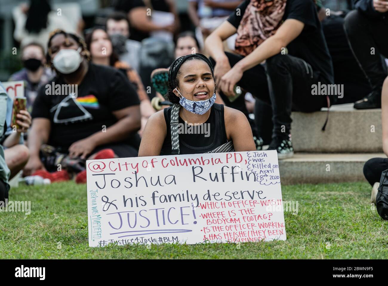 Columbia, South Carolina - USA - June 1, 2020: Columbia protestors ...