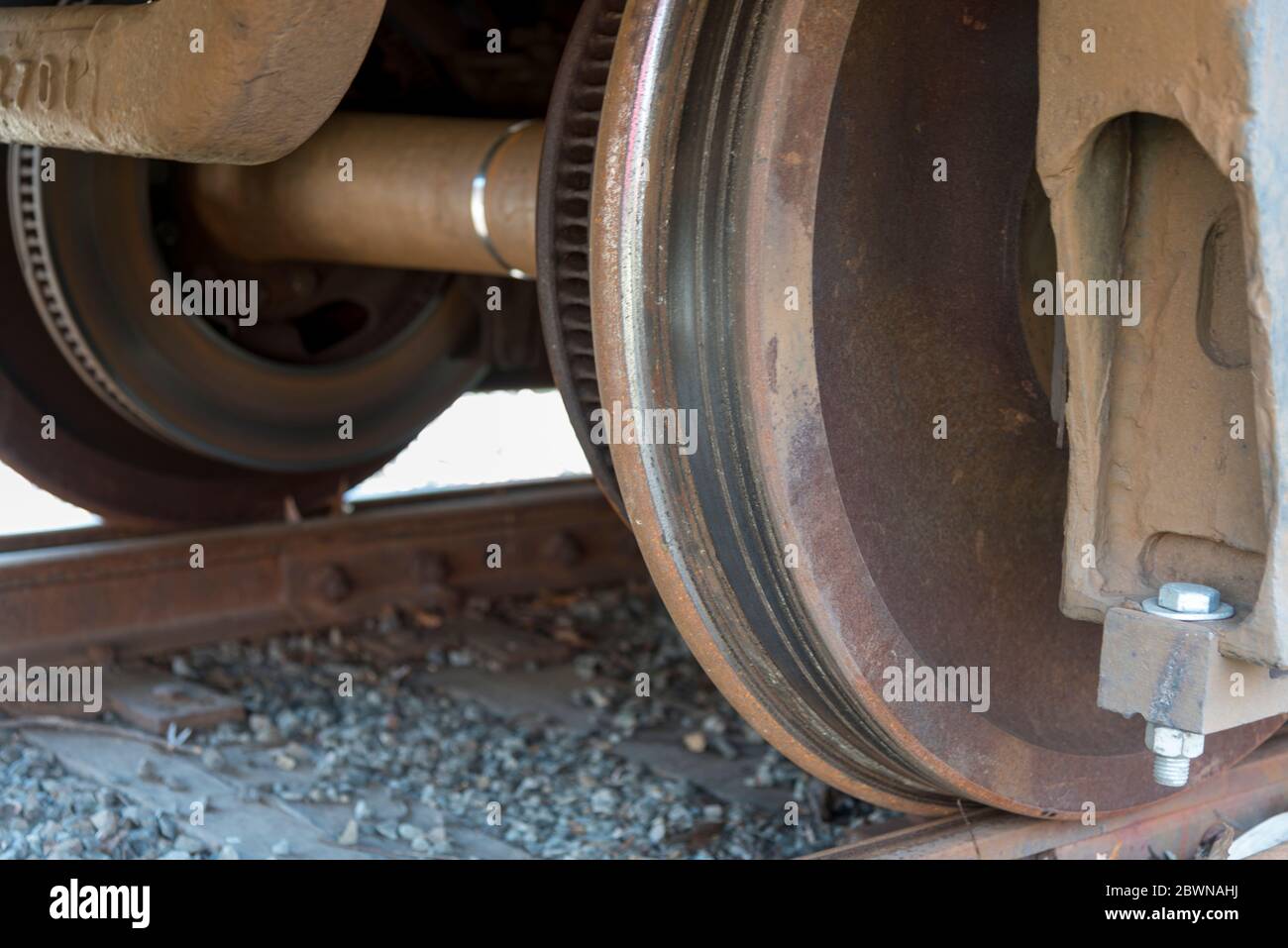 Steam locomotive and railcar of the museum railway hi-res stock ...
