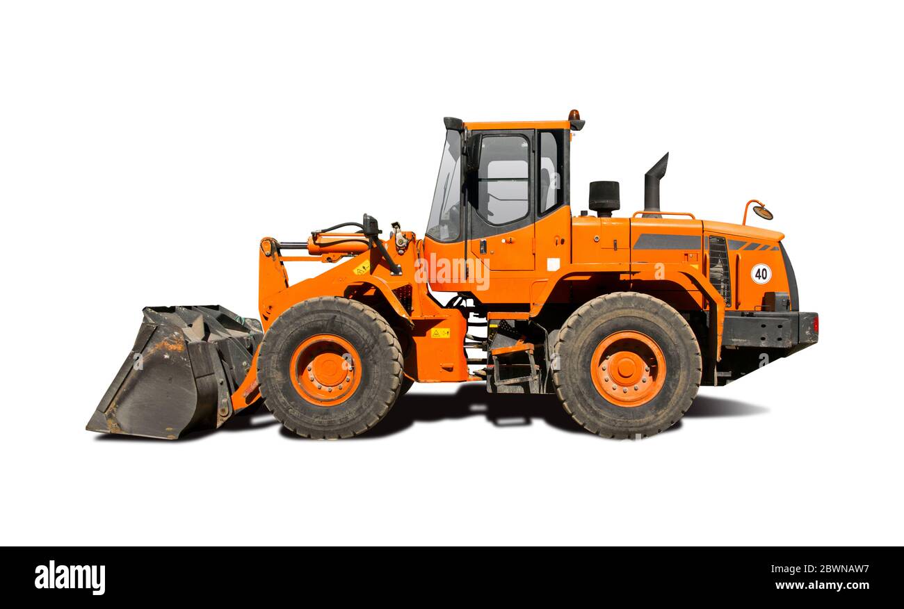 Orange digger hi-res stock photography and images - Alamy