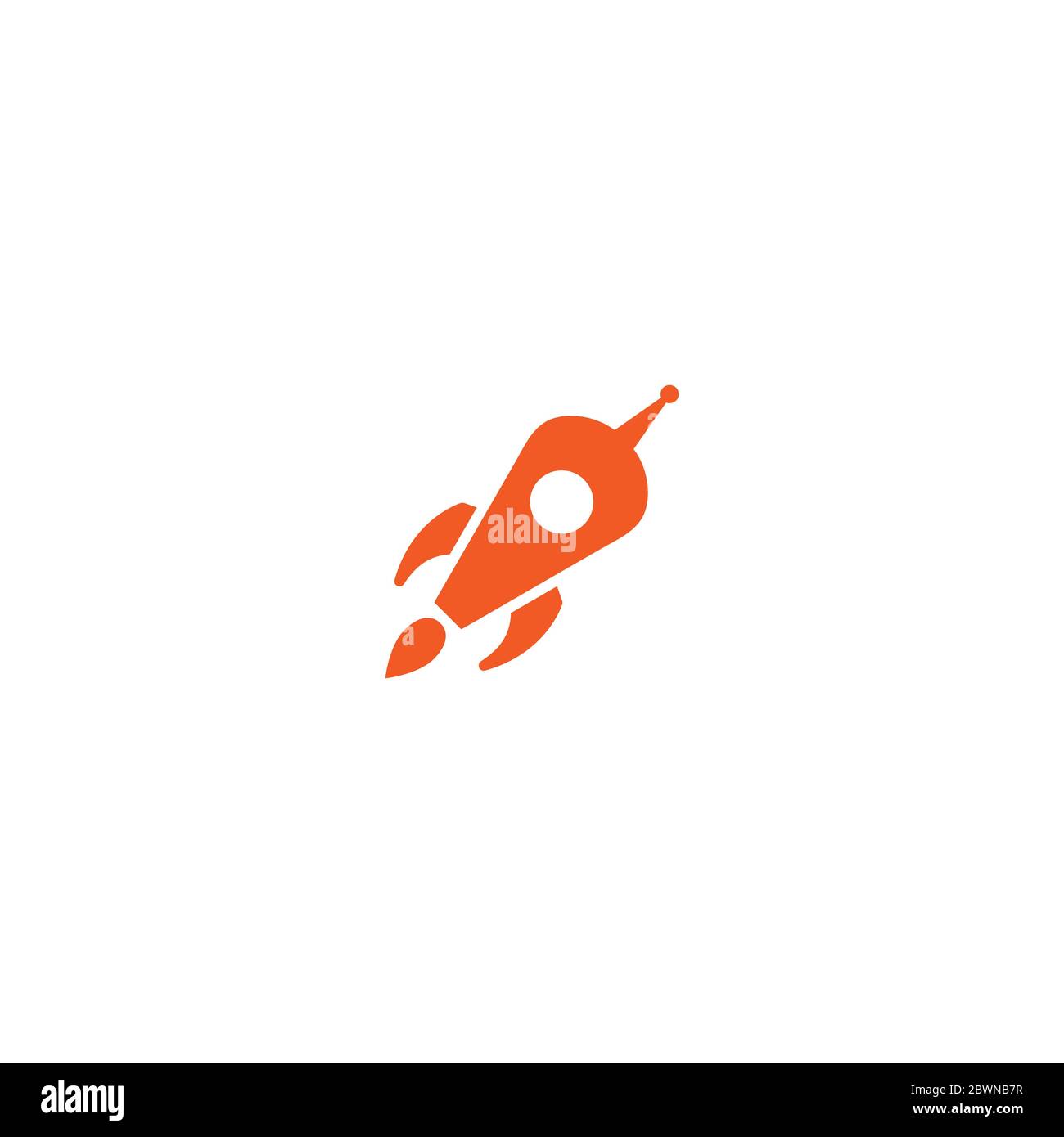 Rocket icon black vector rocketship hi-res stock photography and images ...
