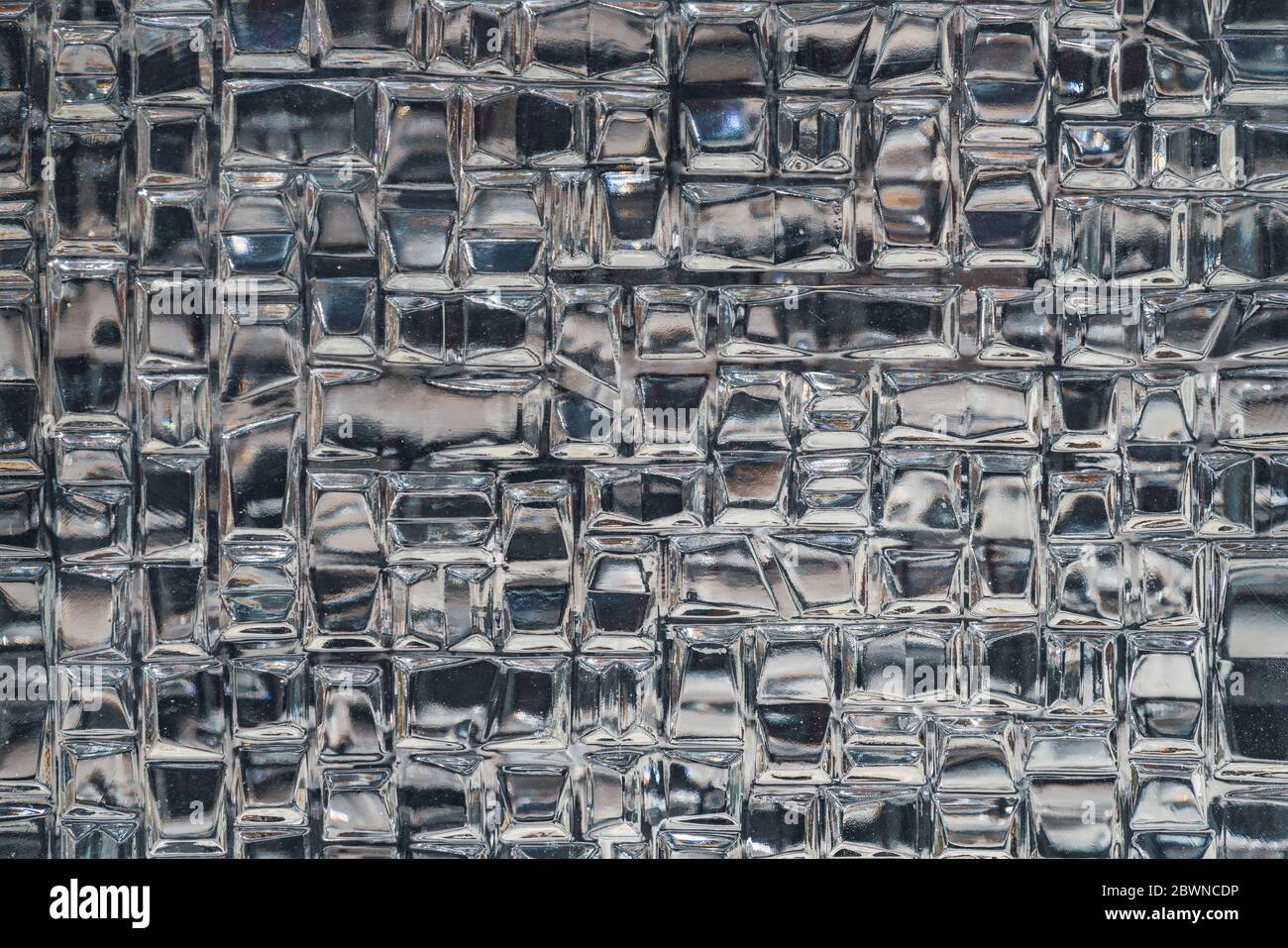Macro detail of the texture of a decorative glass brick Stock Photo - Alamy