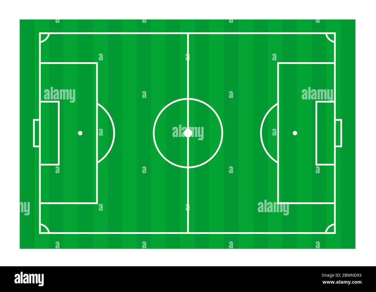 football field. Vector illustration of a schematic illustration, flat ...