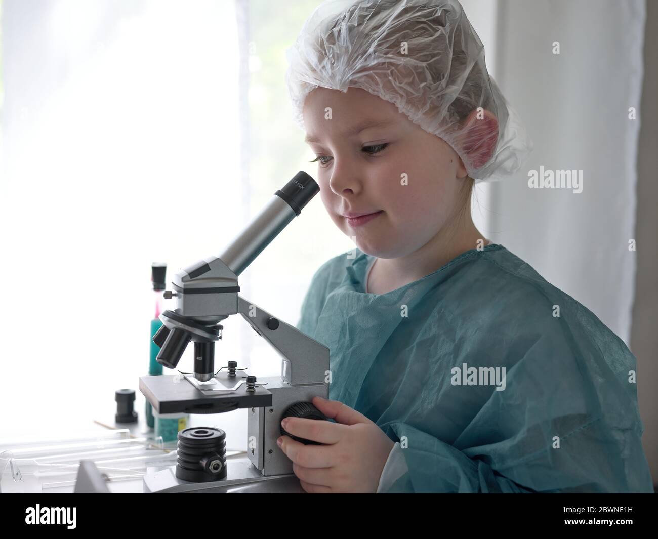 Cute Little Young Biologist