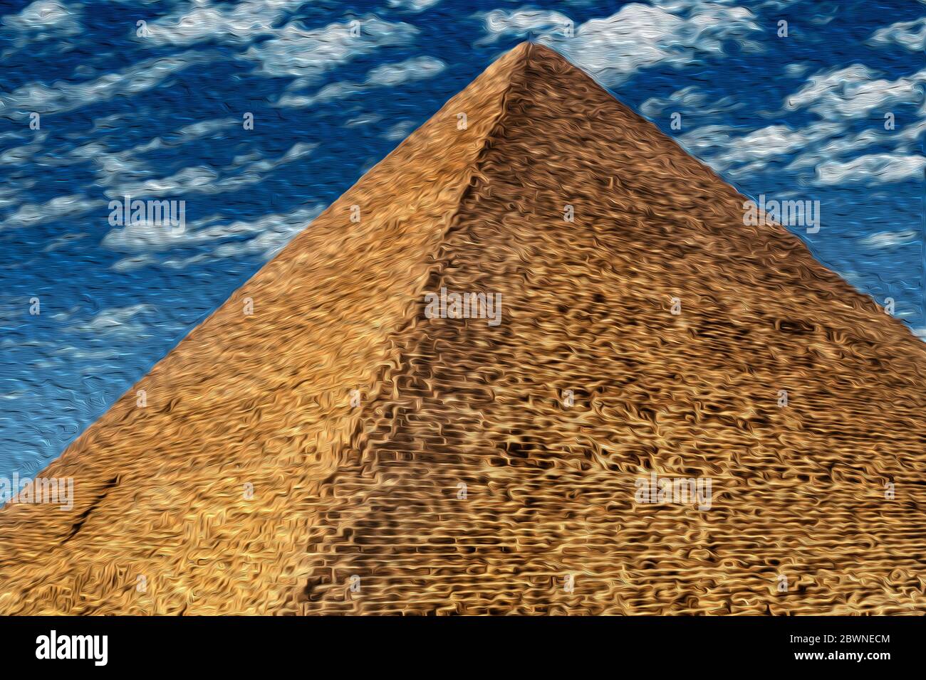 Great Pyramid Of Giza Illustration High Resolution Stock Photography ...