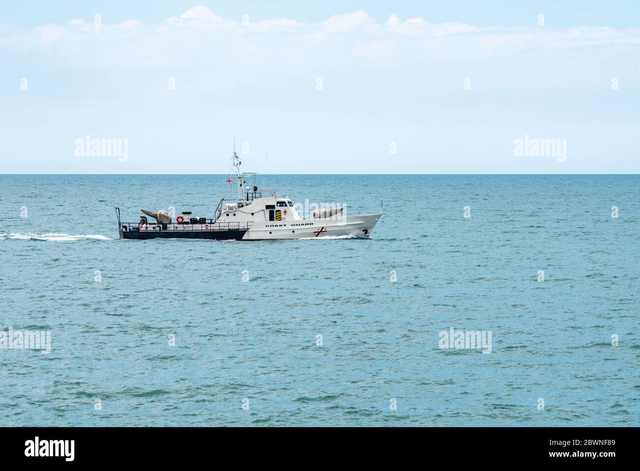 Boat of the Georgian Coast Guard, Black Sea Stock Photo - Alamy