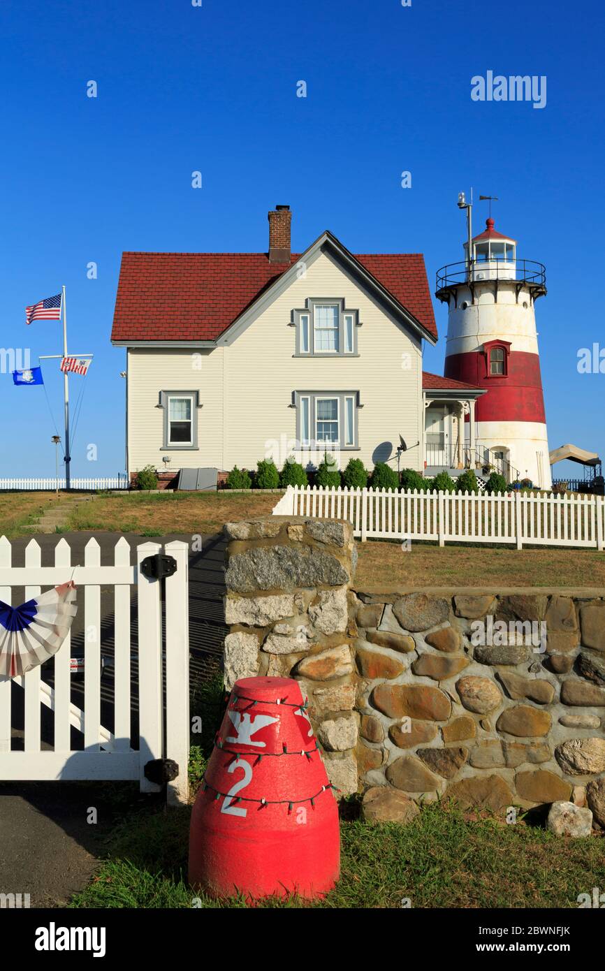 Stratford Point Lighthouse, Bridgeport, Connecticut, USA Stock Photo ...